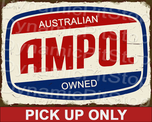 HUGE 1.7M Ampol Fuel Sign Workshop Man Cave Australian Made | Dynamic ...