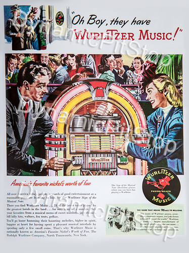 Wurlitzer Music Jukebox Tin Sign Vintage Australian Made | Dynamic Pit ...