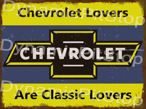 Chevrolet Classic Lovers Rustic Tin Sign Garage Australian Made ...