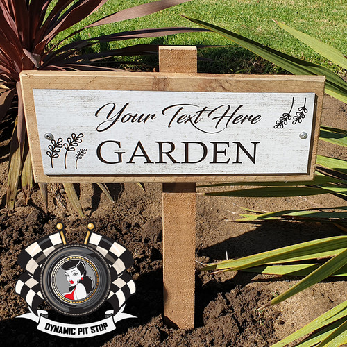 Custom Garden Sign - Classic | Dynamic Pit Stop55