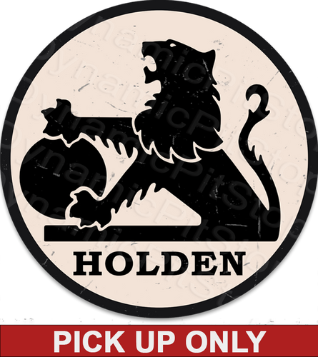 HUGE 1.2M Holden Classic Round Garage Sign Workshop Man Cave Australian ...