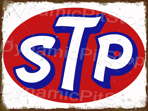 STP Oil Rustic Tin Sign Garage Australian Made | Dynamic Pit Stop35