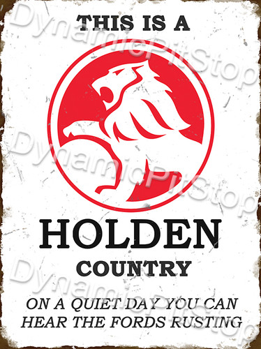 Holden Country Rustic Tin Sign Garage Australian Made | Dynamic Pit Stop35