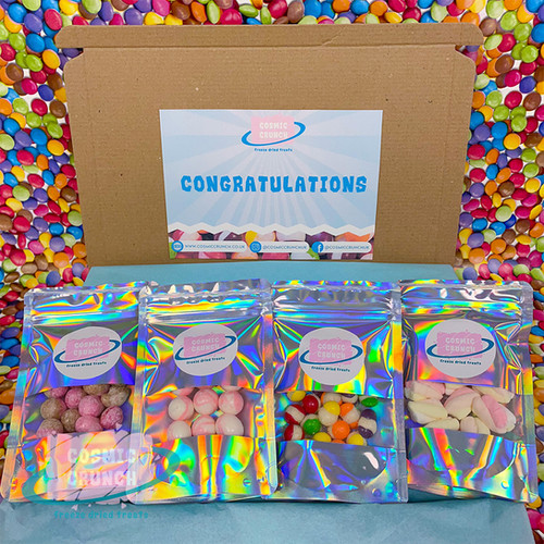 Freeze Dried Sweets Letterbox Gift Box - Congratulations | Cosmic Crunch