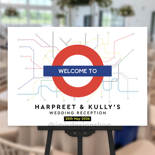 TFL London Underground Welcome Sign | Imi's Design Shop