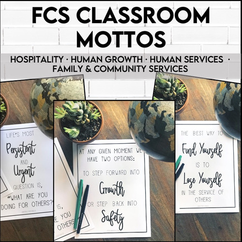 FCS Classroom Mottos | FCS and Creativeness