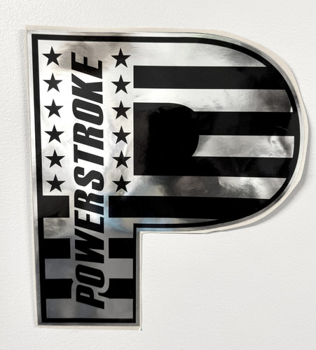 Chrome Powerstroke Decal | Backforty Designs