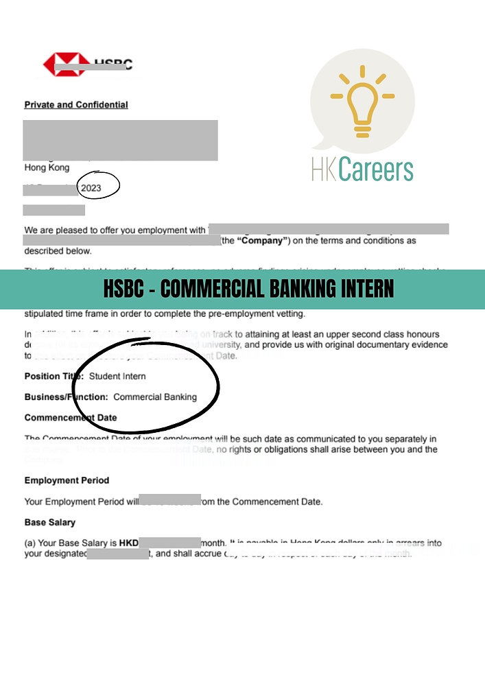 HSBC - COMMERCIAL BANKING INTERN 2024