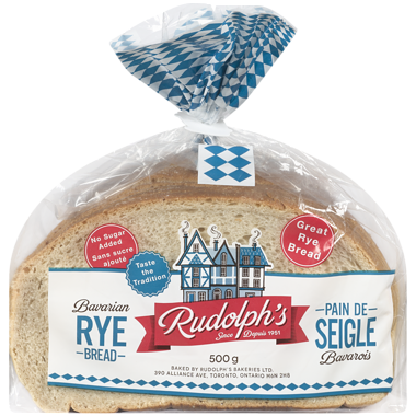 Rudolph's Bavarian Rye Bread - Seedless Sliced Sandwich Loaf for ...