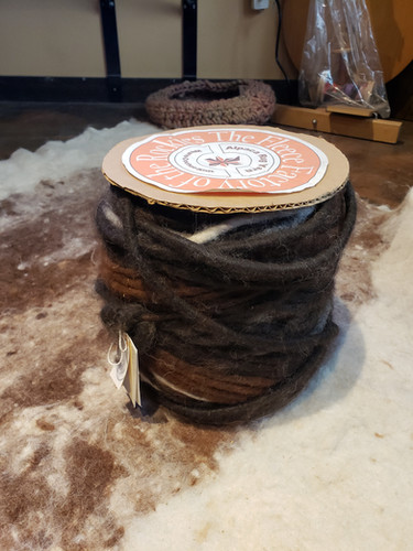 Alpaca Rug Yarn- Variegated Dark | Fleece Factory