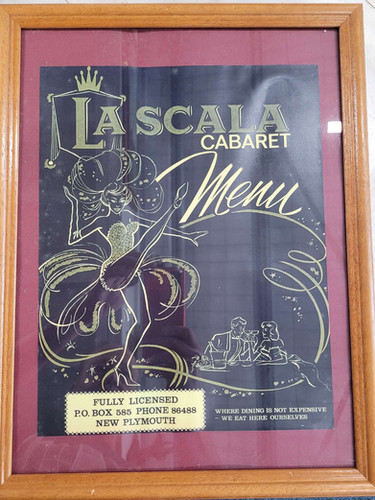 Set of 4 framed retro cabaret restaurant menus | My Site
