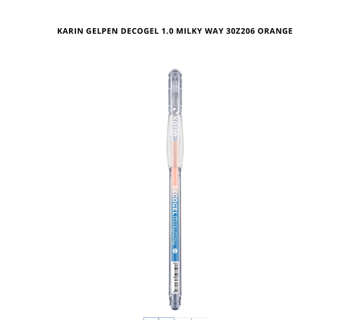 KARIN GELPEN DECOGEL 1.0 MILKY WAY ORANGE | vohaerze