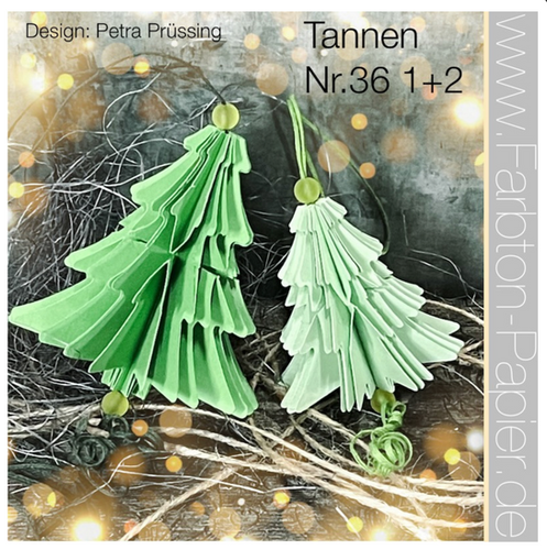 Stanzform: Tannen -Duo (36 1 + 2) von Farbton Papier | vohaerze