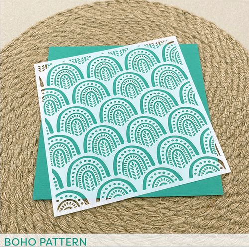 create a Smile Stencil Boho Pattern | vohaerze