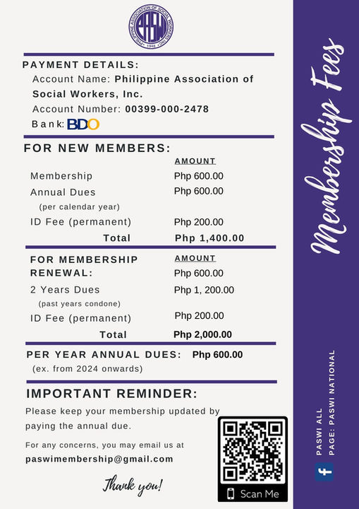 BE A MEMBER | Paswimembership1