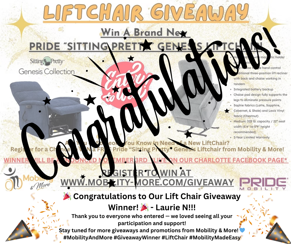 🎉Congratulations to Our Lift Chair Giveaway Winner Today!🎉