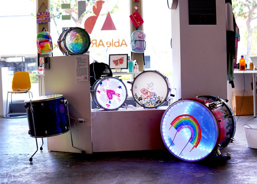 Rainbow Drum Set byArtists of San Diego | Able ARTS Work