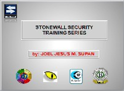 SECURITY GUARD TRAINING VISUAL AIDS (Power Point) and REFERENCES ...
