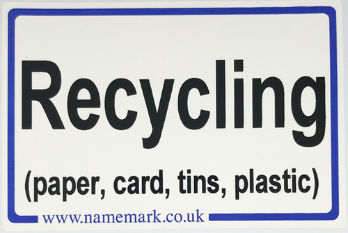 Recycling Bin Labels | Namemark