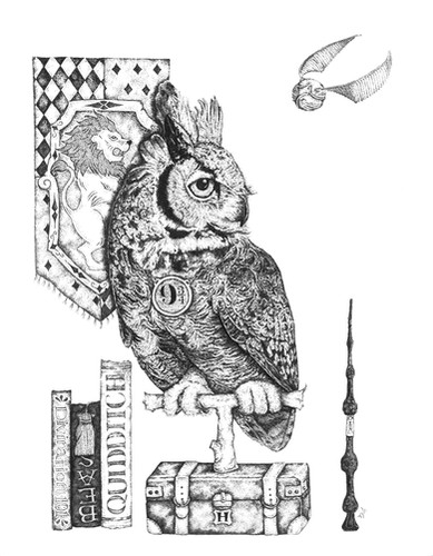 Hogwarts House Owls | millions of dots