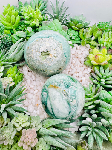 Variscite Spheres | Sacred Rememberings