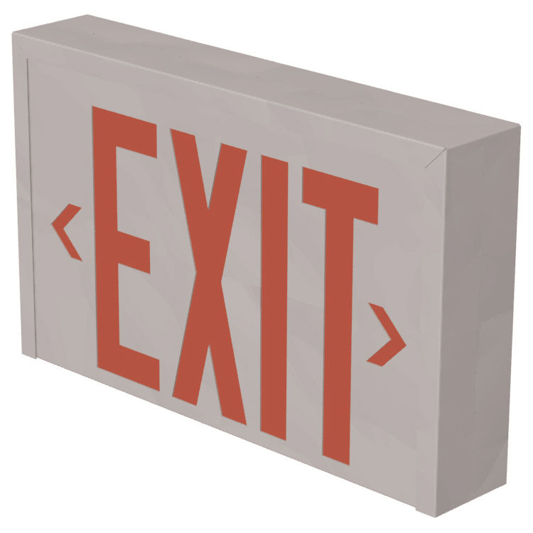 Astralite Emergency Lighting: ST 6 Inch Steel LED Exit Sign