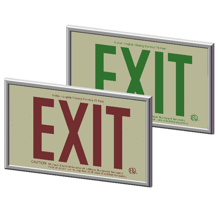 Astralite Emergency Lighting: PHL Photoluminescent Exit Sign
