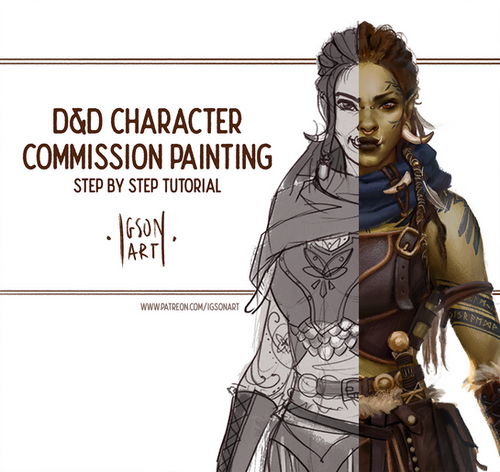 DnD character commission process .PDF booklet | Igayah.Art