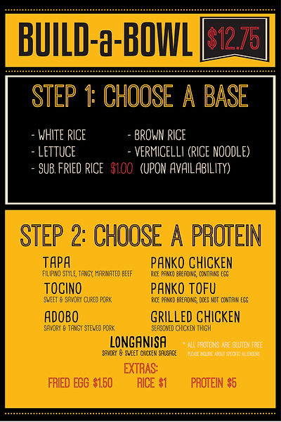 old Menu | Blend Eatery