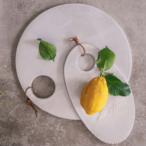 CUTTING BOARD ROUND/OVAL WITH PATTERN | Aleyadesign