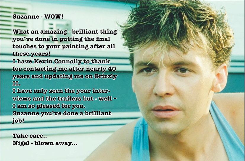 AN EMAIL FROM THE "STAR" OF THE FILM