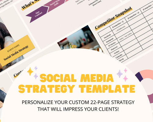 Social Media Strategy Template | Social Studio Co