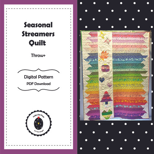 Seasonal Streamers Quilt Pattern - Improvisational Piecing - Custom ...