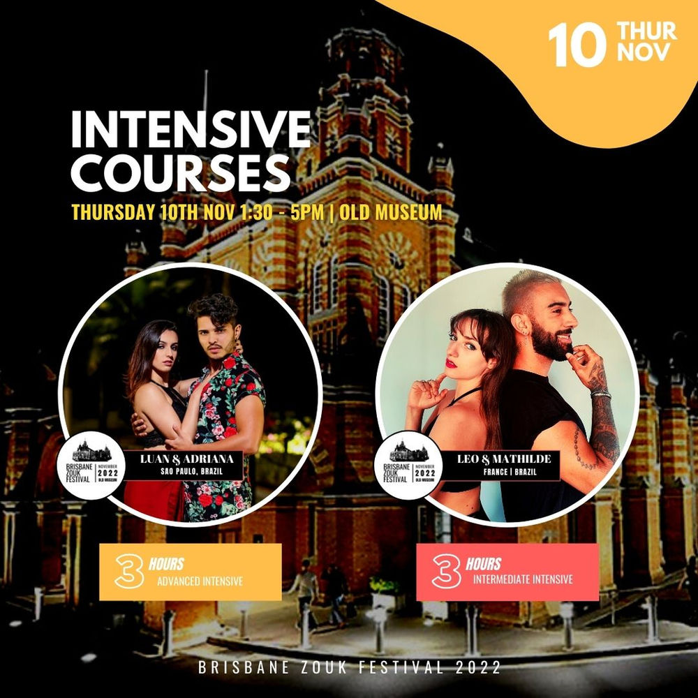 Intensive courses at BZF 2022 🥳😍🕺💃 | BrisbaneZoukFestival