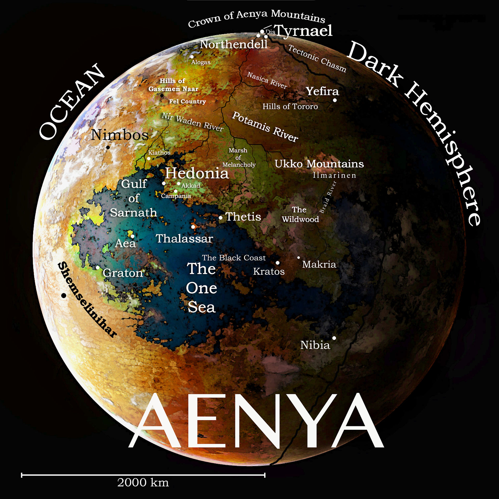 World Map | World Of Aenya