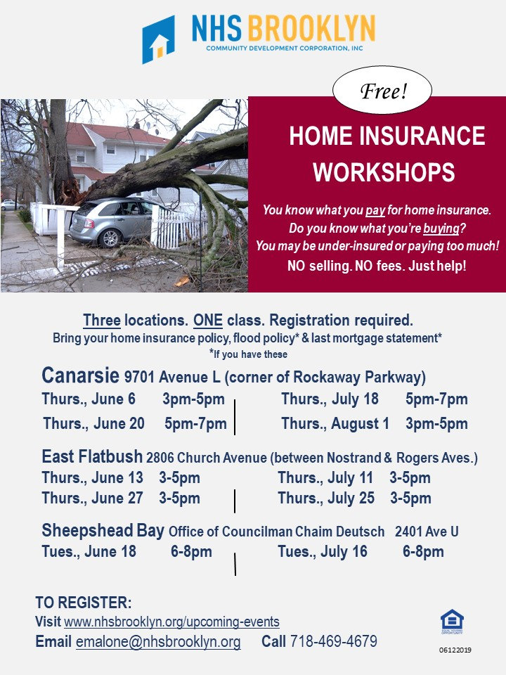 Free Home Insurance Workshops
