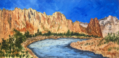 Crooked River, Smith Rocks | Kathy Rush Art