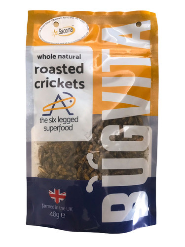 Bulk Whole Natural Roasted Crickets | Sacoma Health Foods