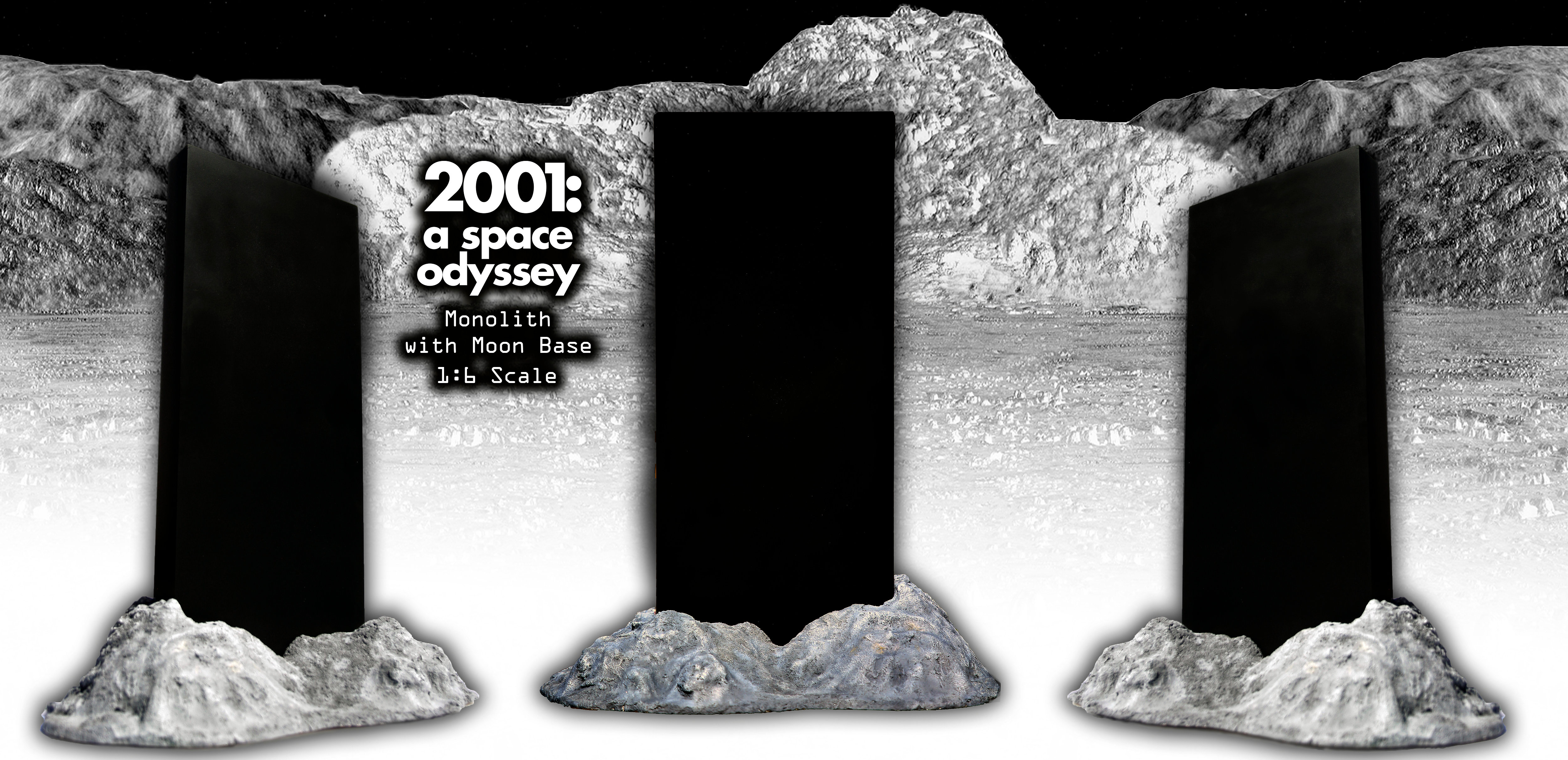 2001 A SPACE ODYSSEY 1/6TH MONOLITH/MOON BASE | executivereplicas