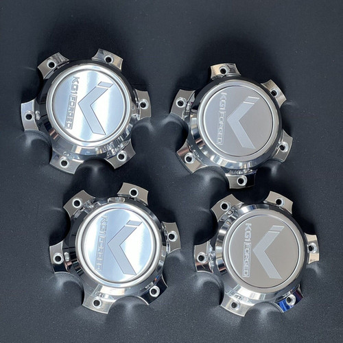 KG1 Floating Polished Aluminum Center Caps | Wagner Kustomz