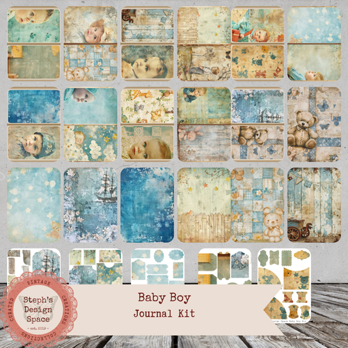 *Digital Only* Baby Boy Journal Kit | Steph's Design Space