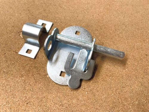 Oval Pad lockable Bolt BZP | Gate Fittings Direct