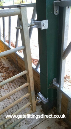 Pair of RSJ gate hangers. | Gate Fittings Direct