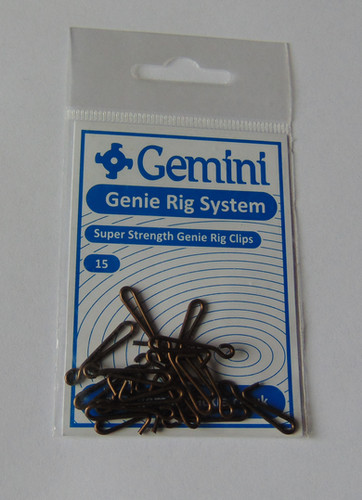 Gemini Super Strength Genie Rig Clips 15 per pk | Splash Sport Fishing