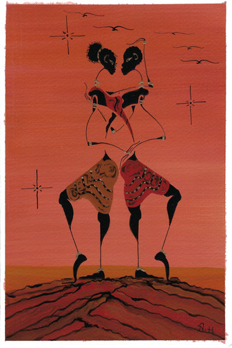 Alphonso Howard Card Painting 10 | Supernaught