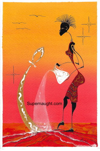 Alphonso Howard Symphony Card Painting 39 | Supernaught