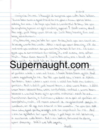 Jack Spillman Letter and Envelope Set Both Signed | Supernaught