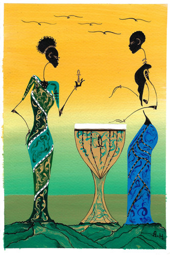 Alphonso Howard Card Painting 31 | Supernaught