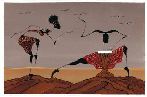 Alphonso Howard Symphony Card Painting 34 | Supernaught