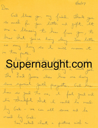 David Berkowitz Signed Handwritten Letter With Envelope and Insert ...